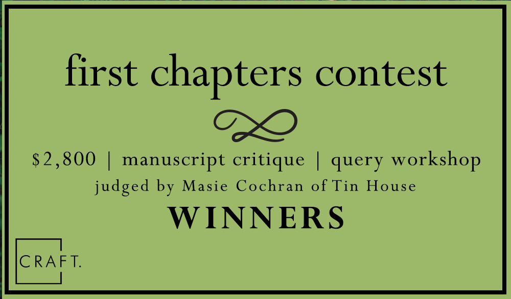 CRAFT First Chapters Contest 2021 - CRAFT CRAFT First Chapters Contest 2021 - CRAFT