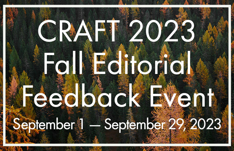 CRAFT 2023 Fall Editorial Feedback Event - CRAFT